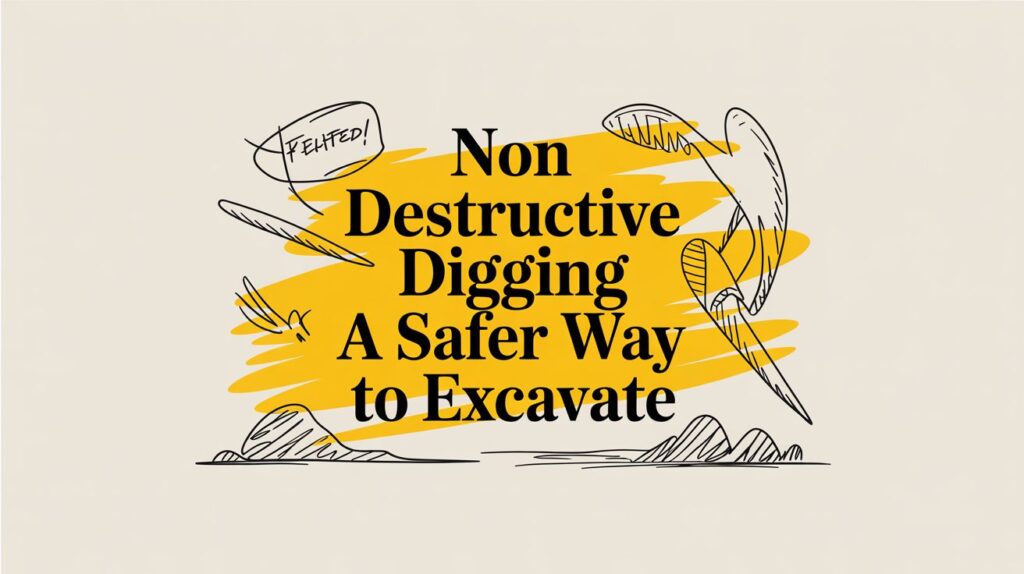 Non Destructive Digging: The Safe Way to Excavate Near Utilities