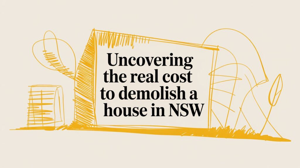 Uncovering the Real Cost to Demolish a House in NSW